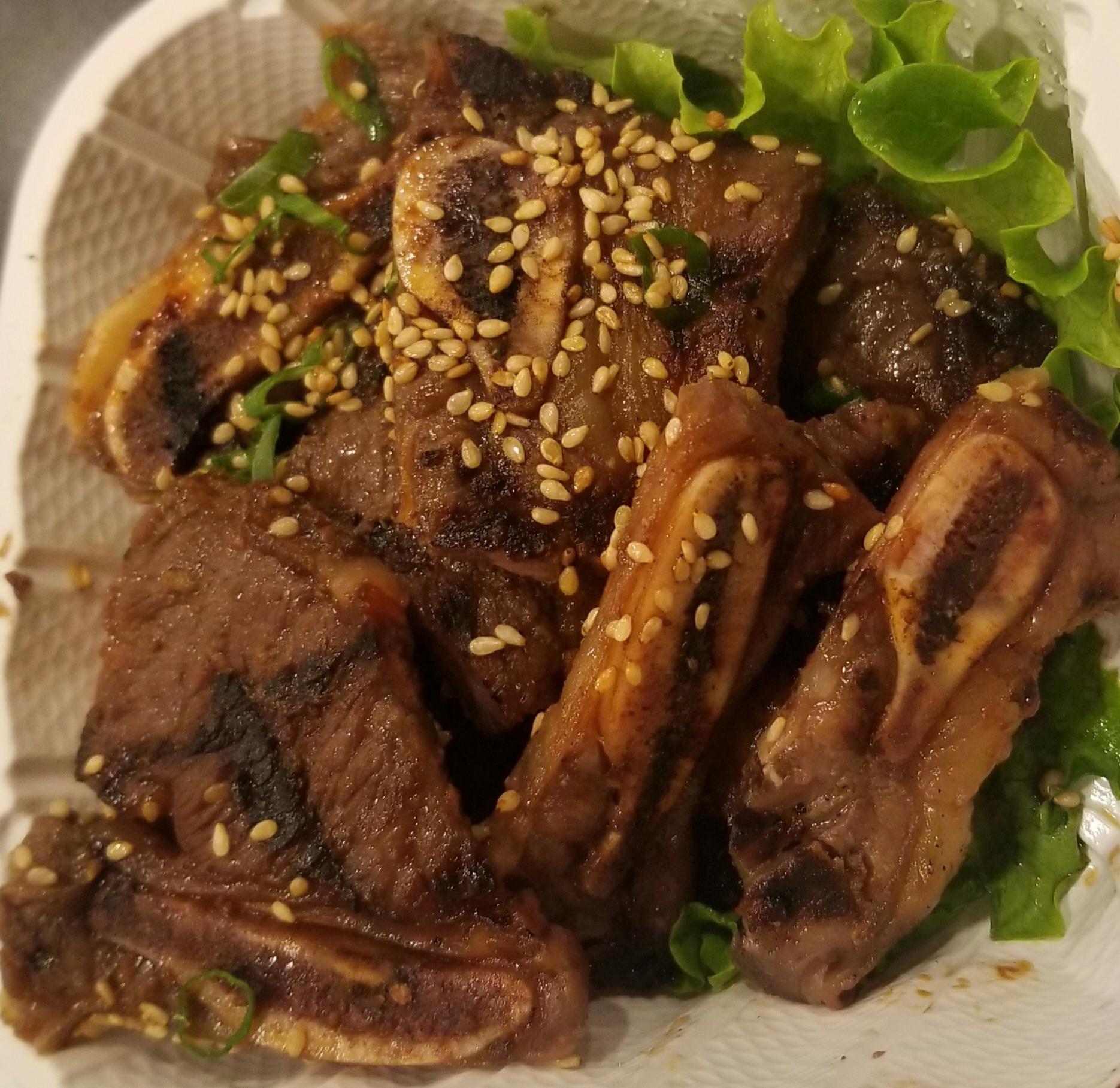 [I ate] Korean short ribs, japchae & pork belly salad | Scrolller