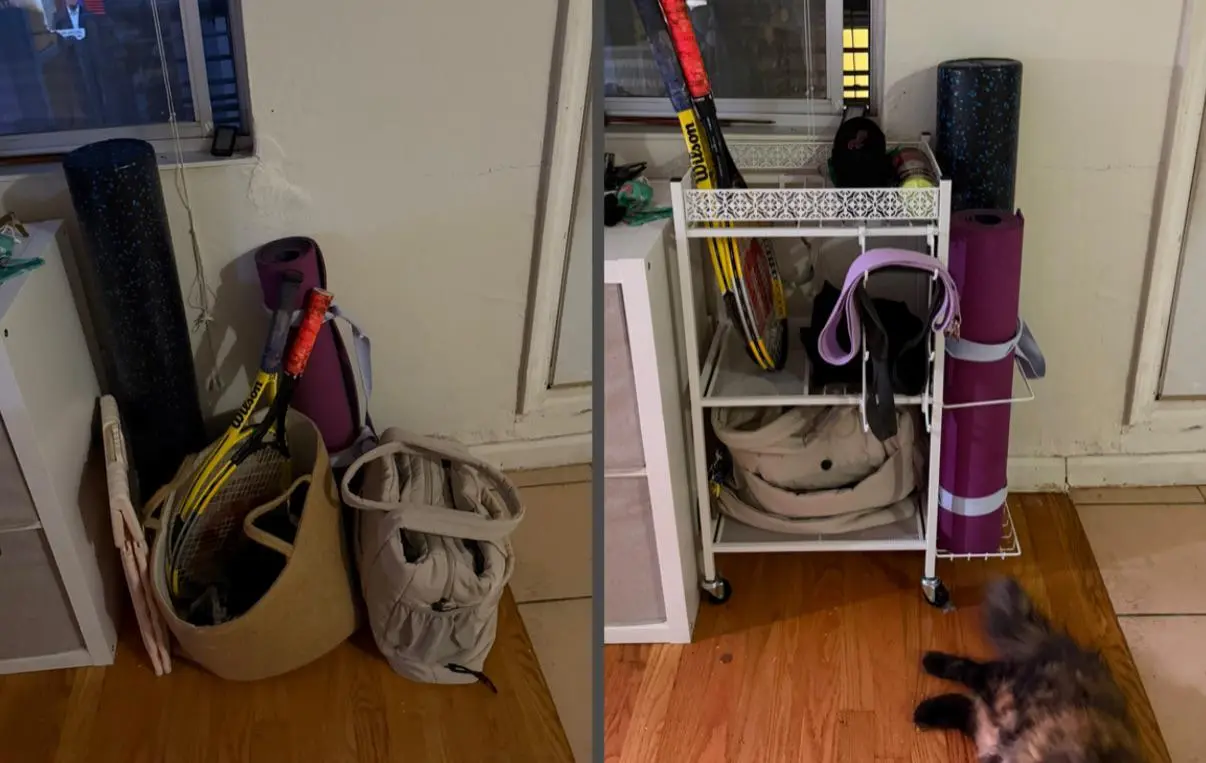 Workout equipment before and after. Quick and satisfying. | Scrolller