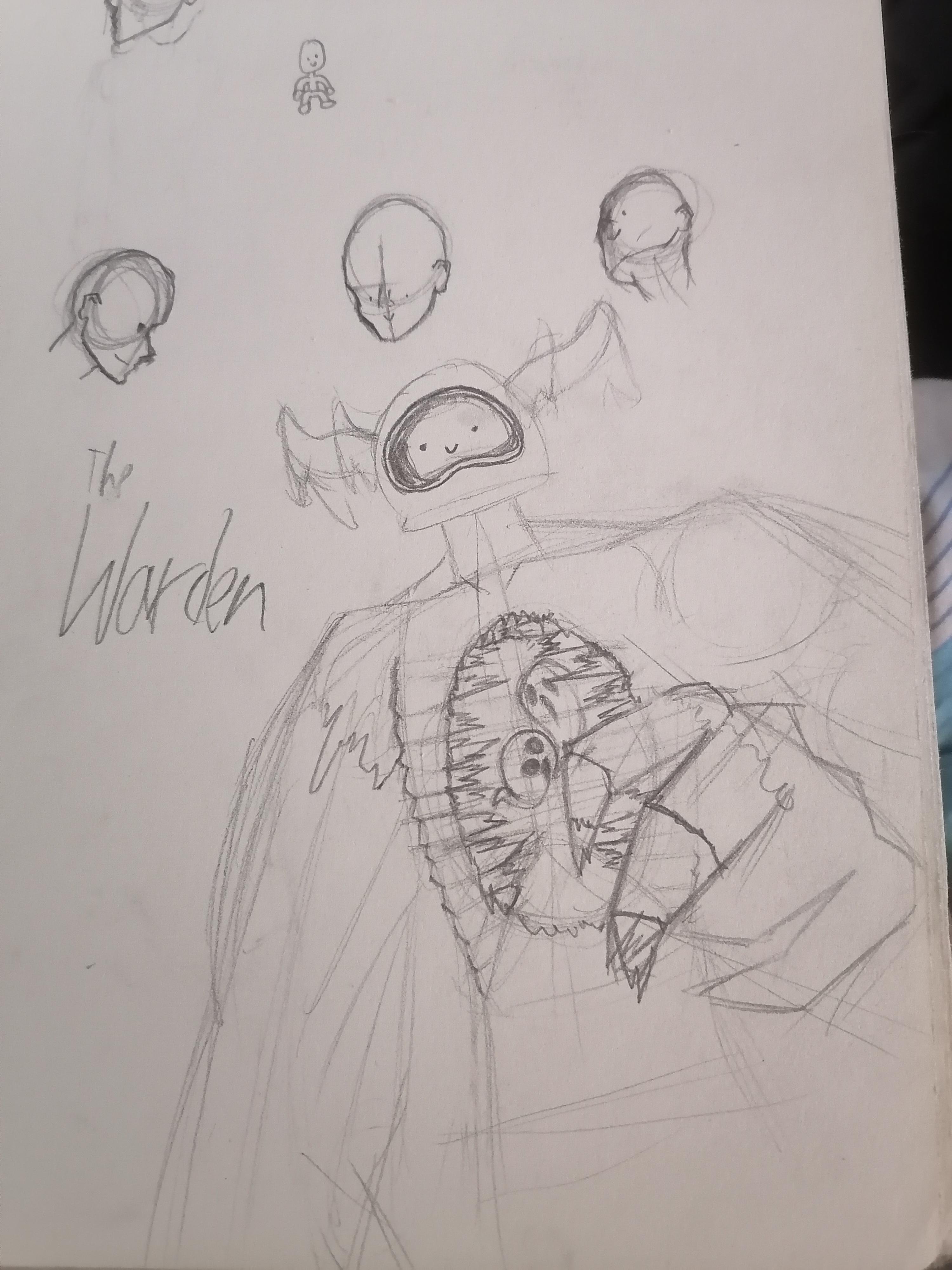 My interpretation of the Warden( before and after) | Scrolller