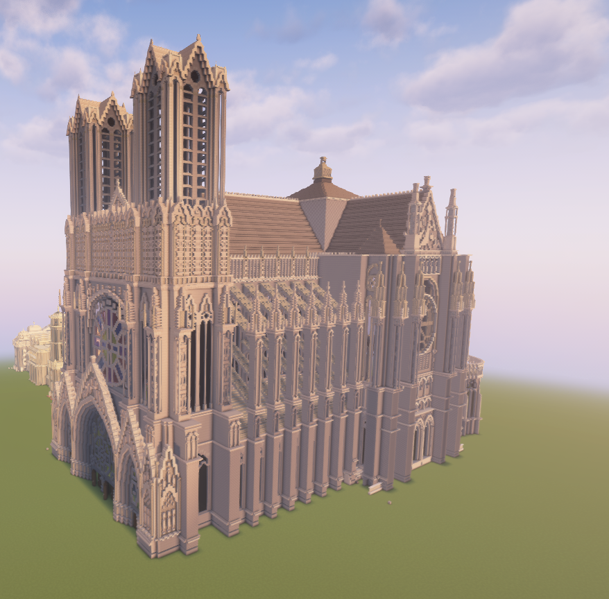 Discover more like Minecraft: Cathedral of Notre-Dame of Reims 🫶 (Took me 60ish hours) and ...