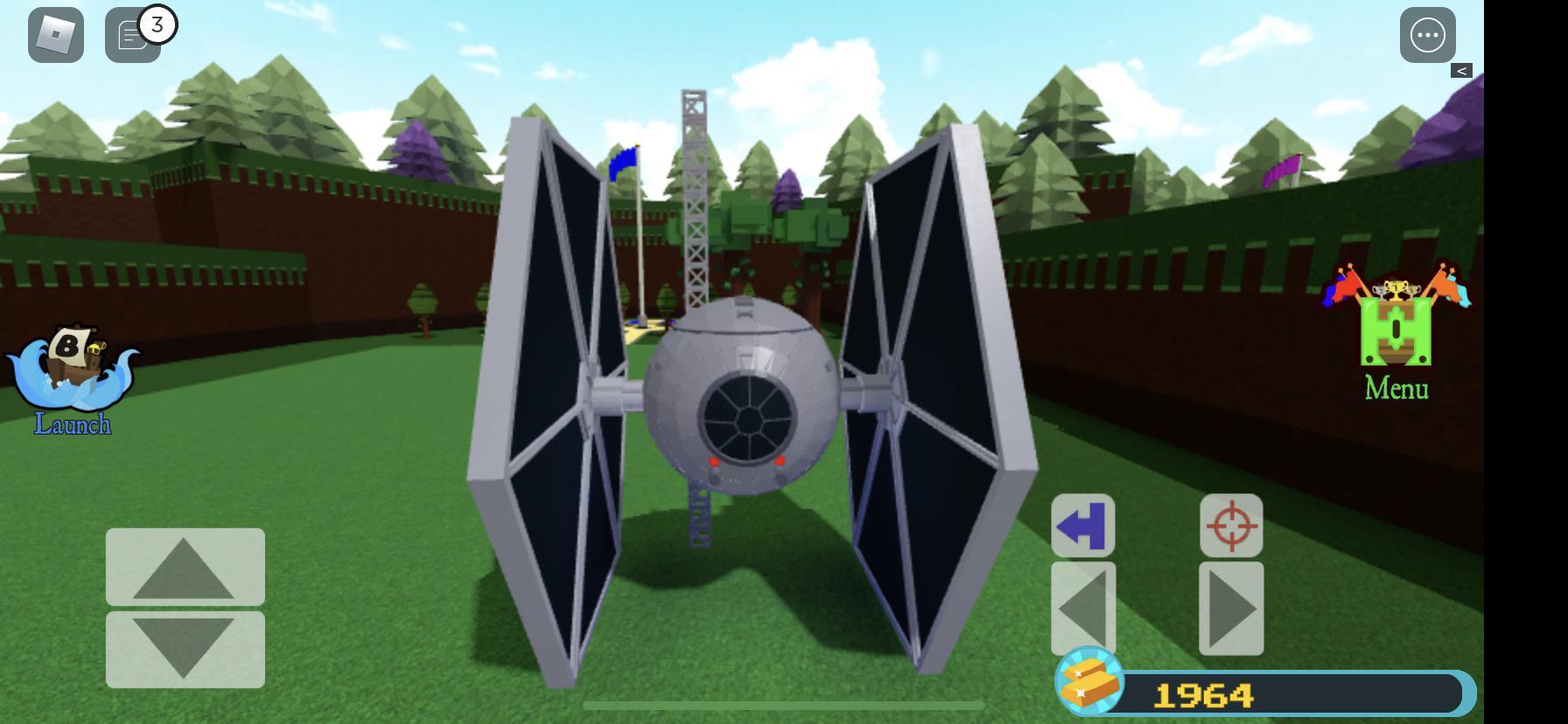 Ah yess I built a Tie Fighter in build a boat for treasure | Scrolller