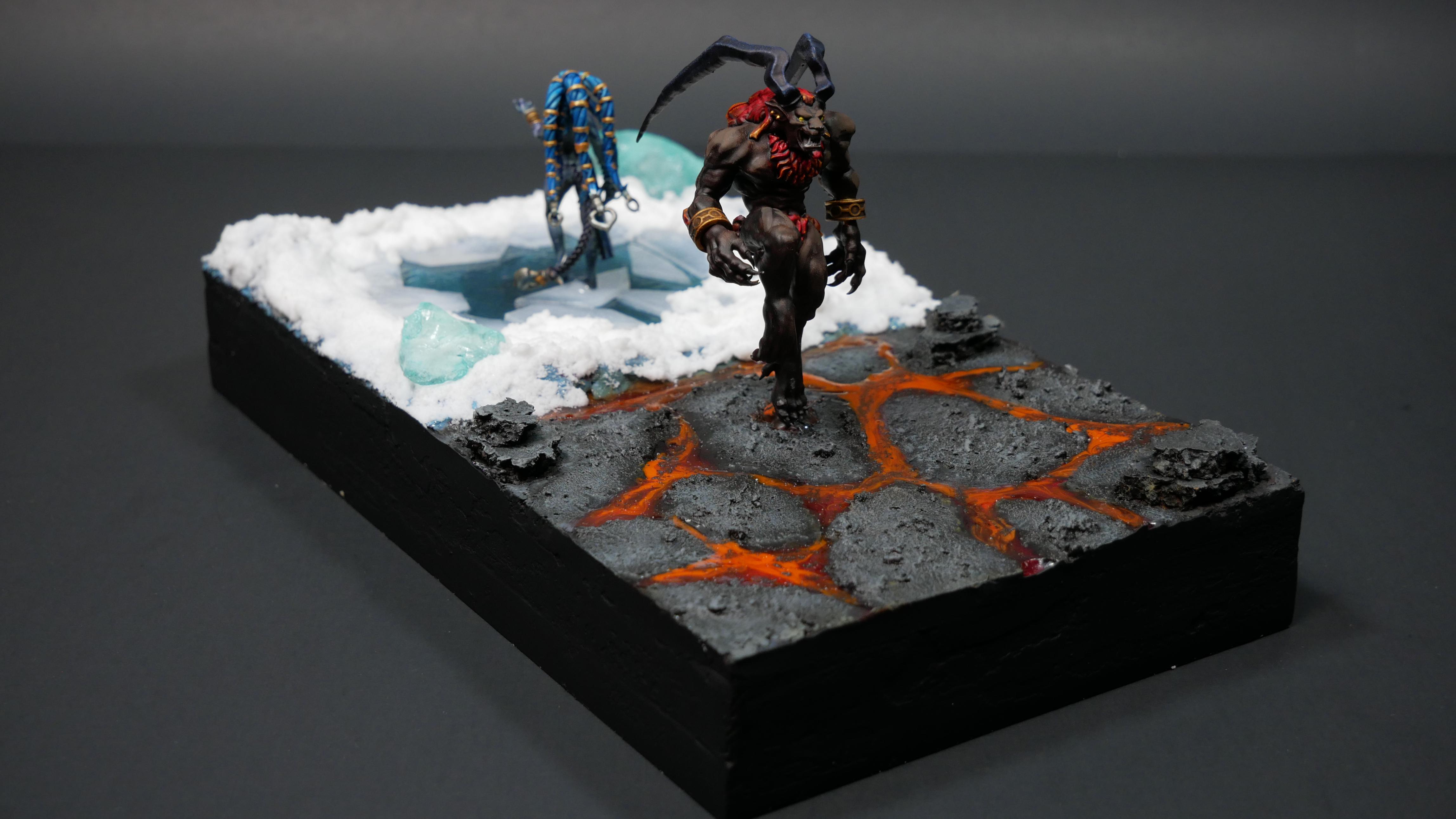 I made a diorama featuring Shiva and Ifrit! | Scrolller
