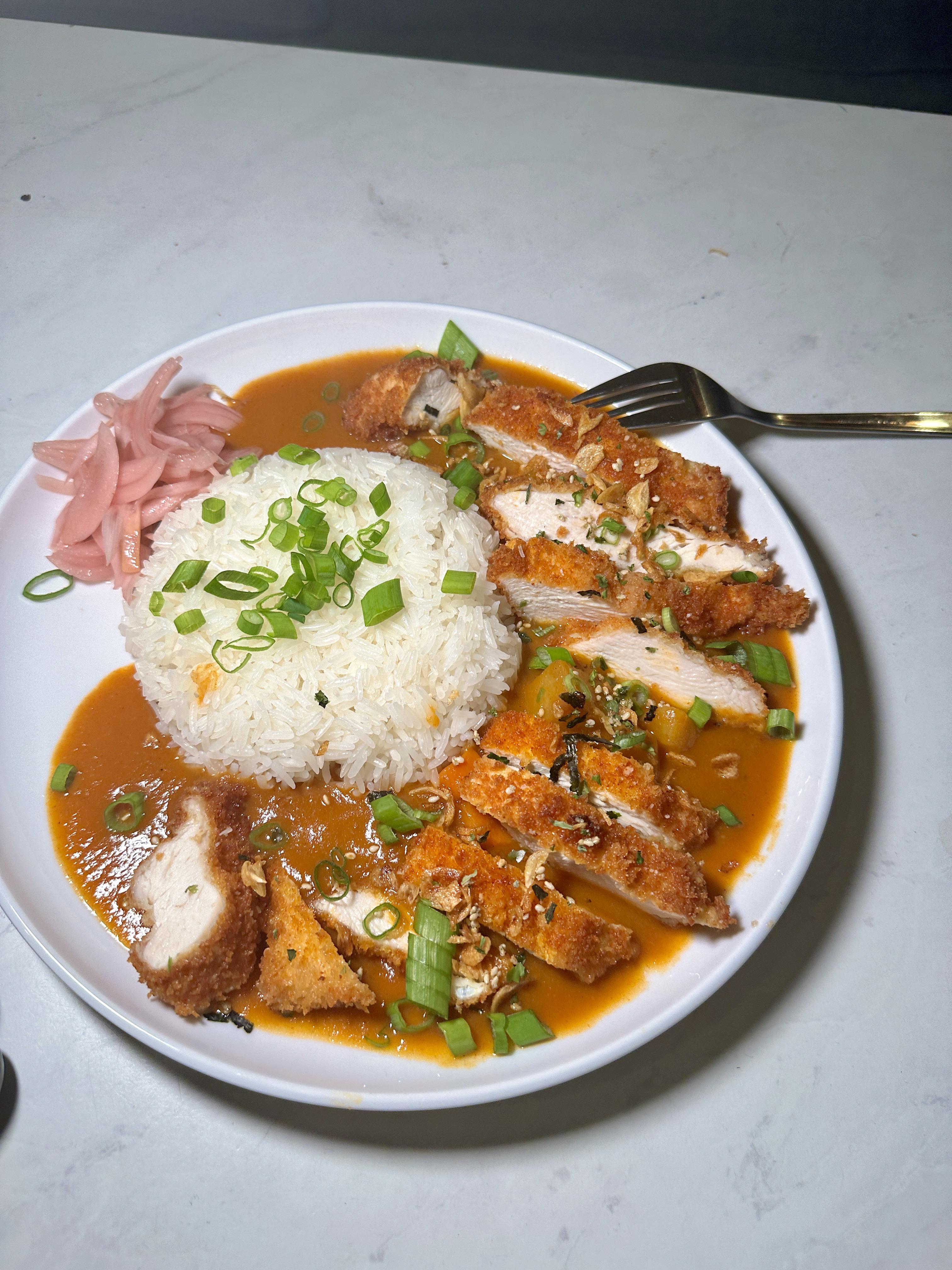[Homemade] Chicken Katsu with Curry | Scrolller