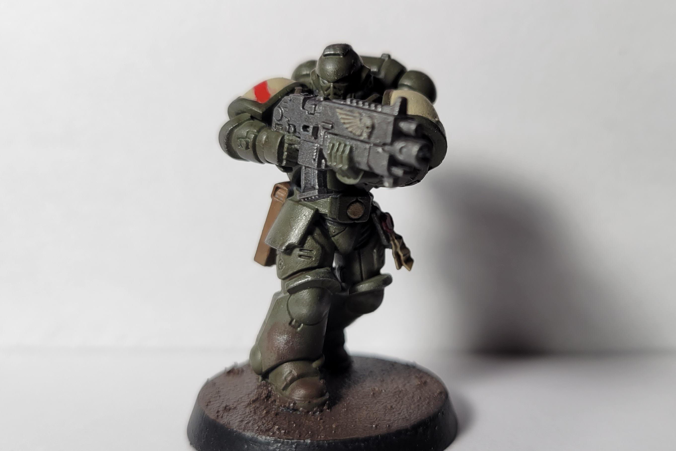 First Mini in a Few Months, 40k Primaris for custom chapter | C&C welcome and appreciated ...