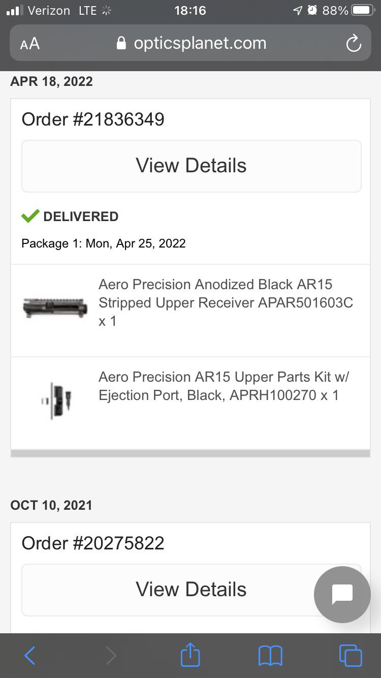 Aero upper with bubbles in the anodizing. I thought their QC was better? | Scrolller