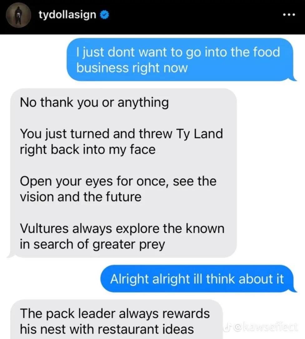 The pack leader always rewards his nest with restaurant ideas | Scrolller