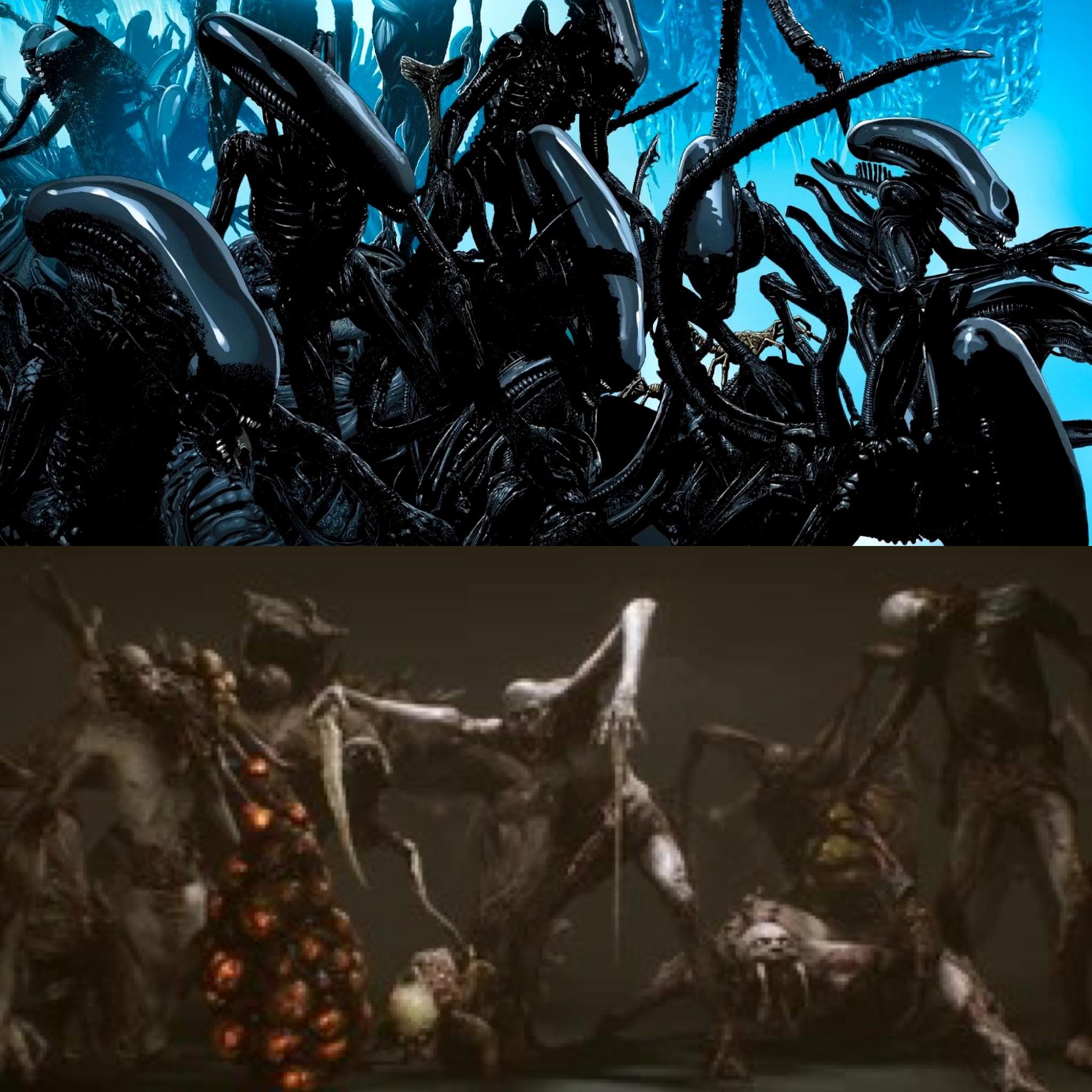 Xenomorphs vs Necromorphs | Scrolller