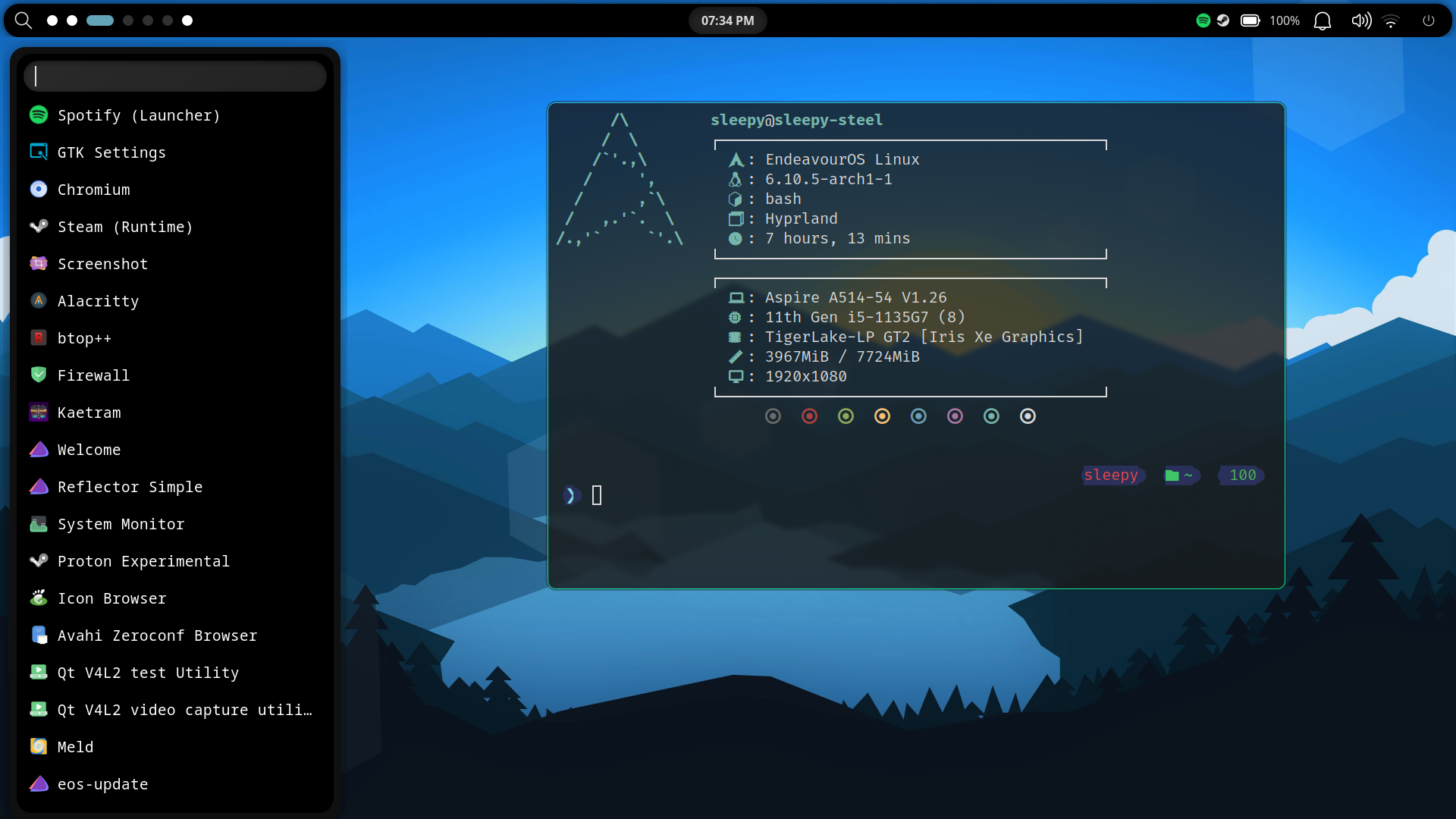 [Hyprland] First Hyprland rice using Ags | Scrolller