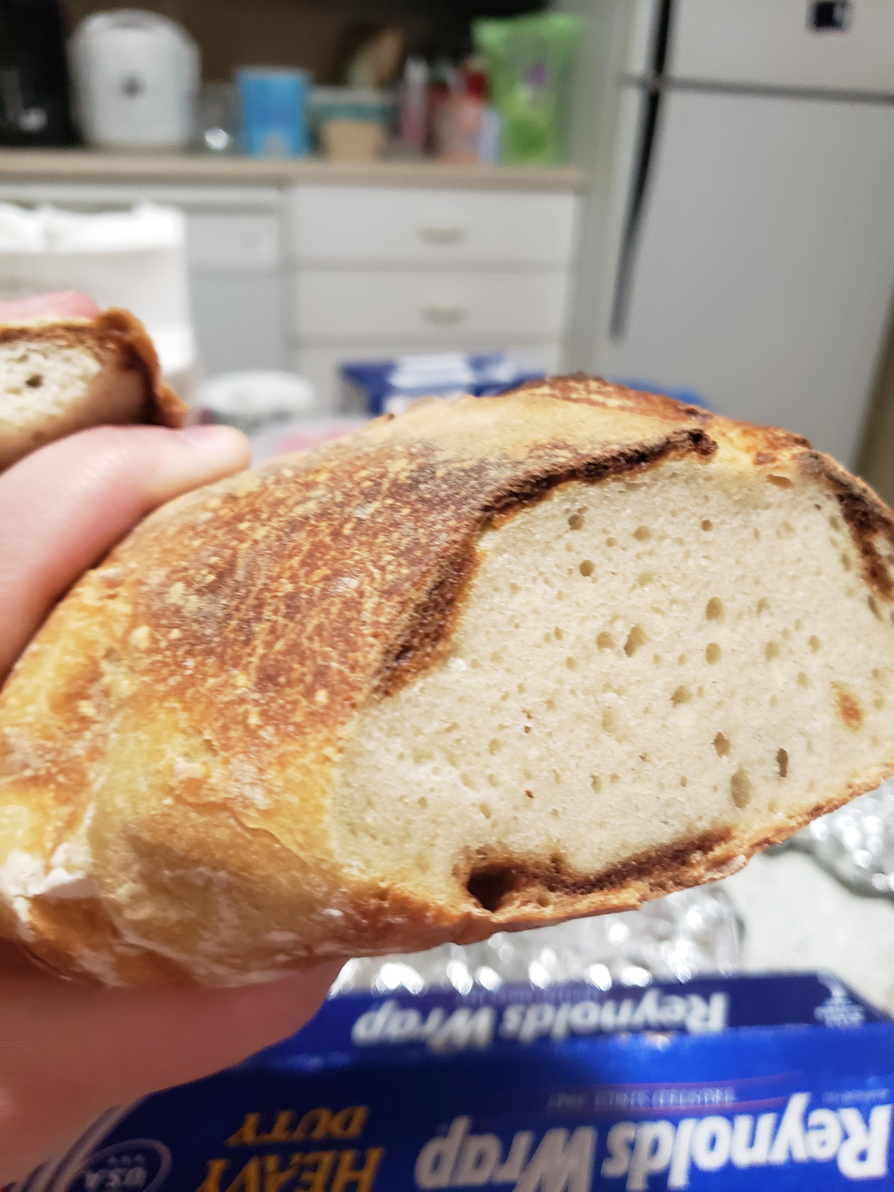 First attempt at baking bread (sourdough) | Scrolller