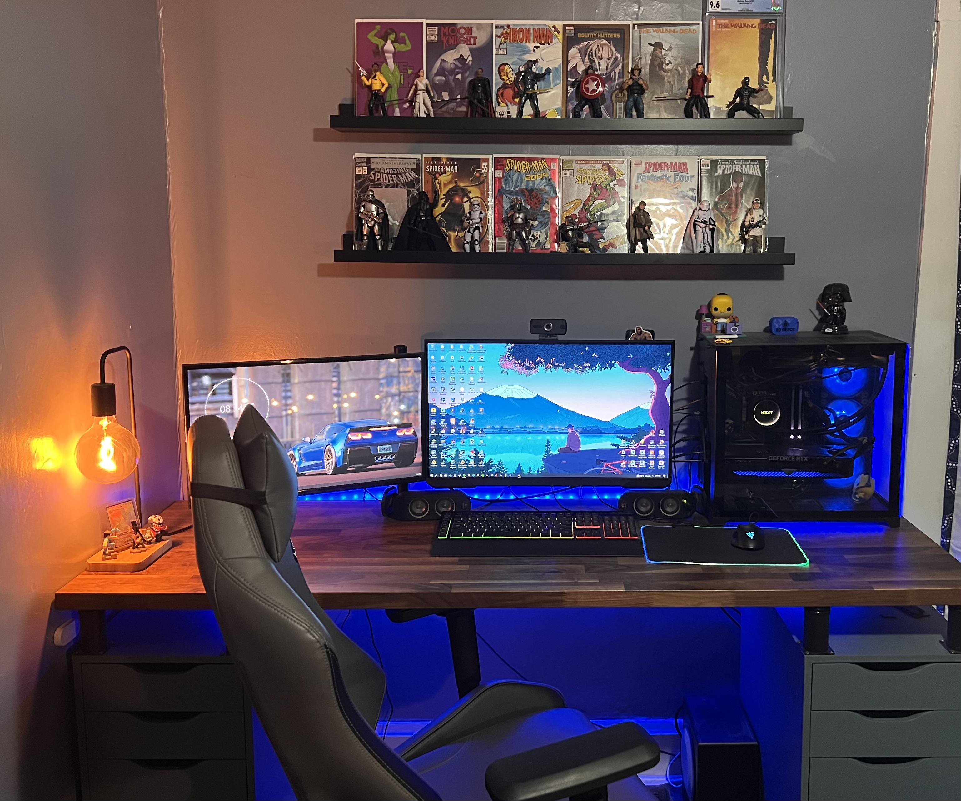 Still a work in progress and terrible cable management, but super happy with how far it’s come ...