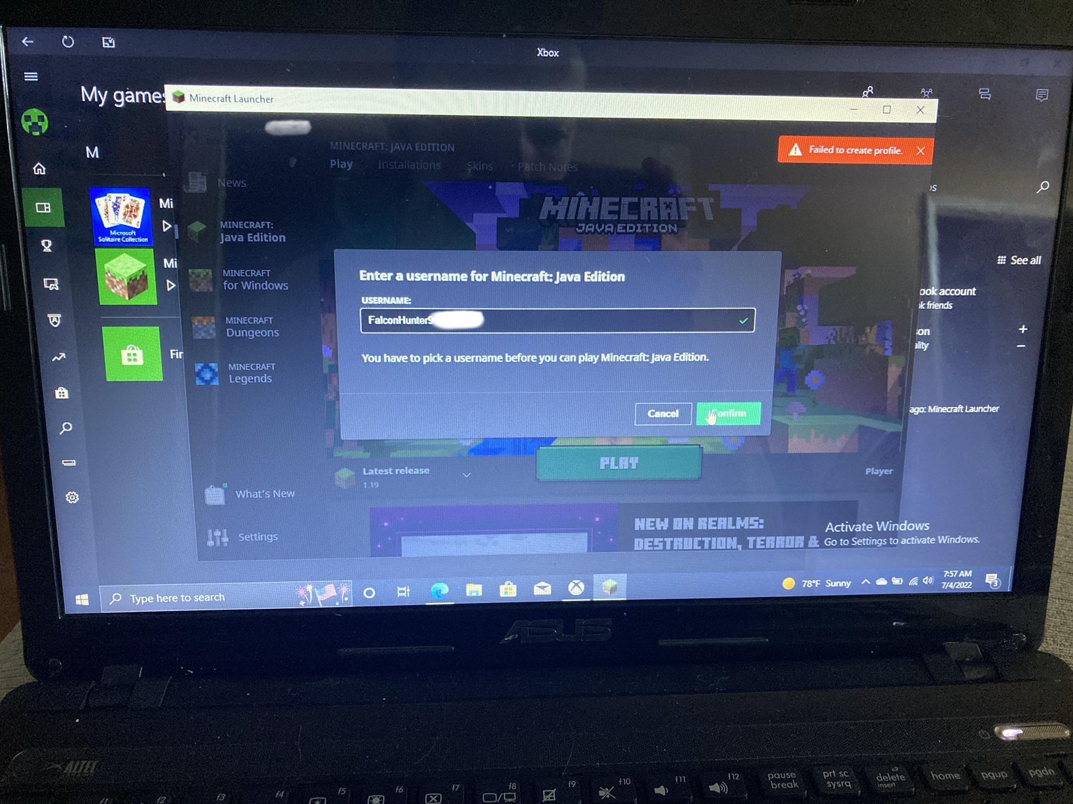 Anyone know how to fix this? It wont let my brother use java despite having and being able to ...