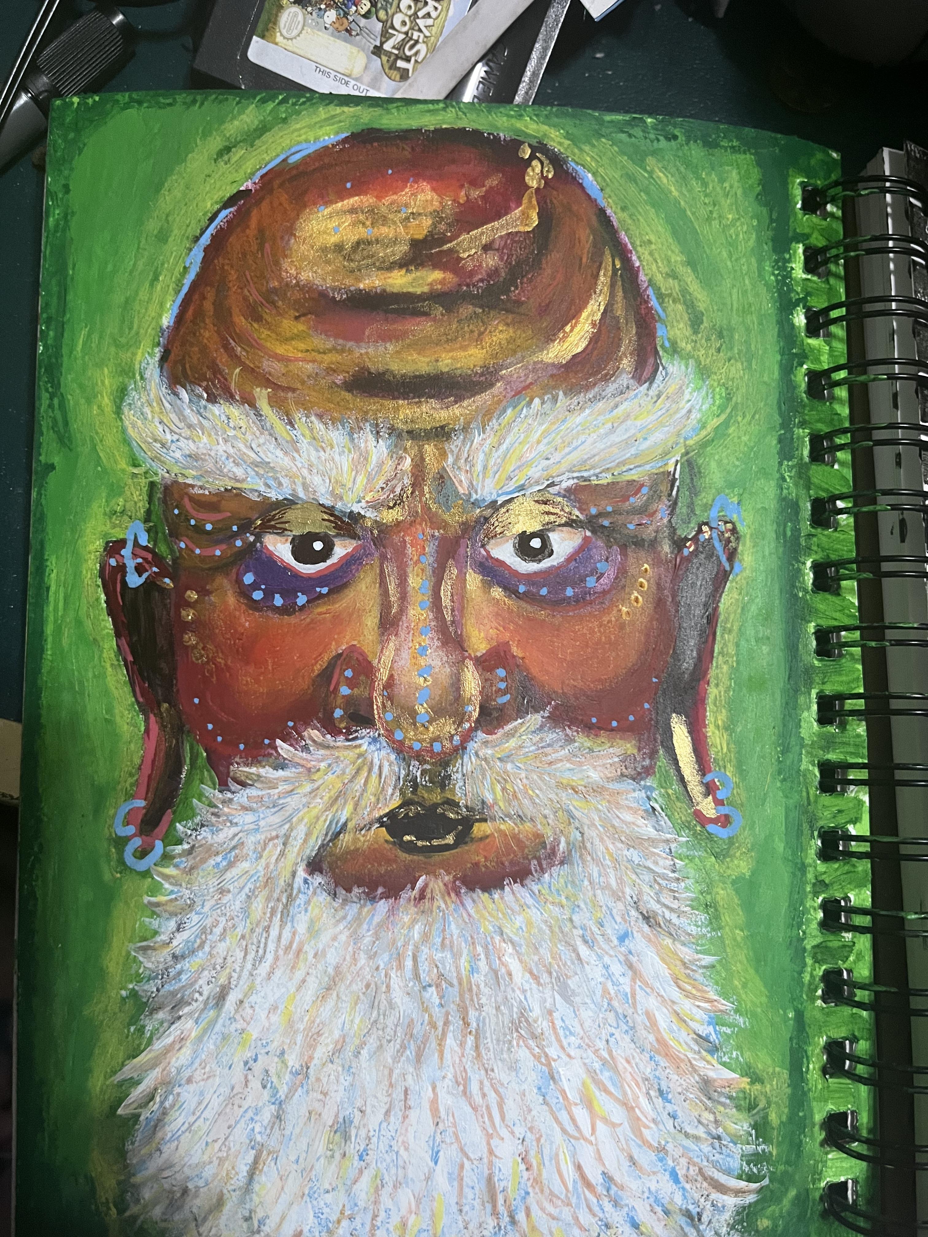 Acrylic and oil pastel | Scrolller