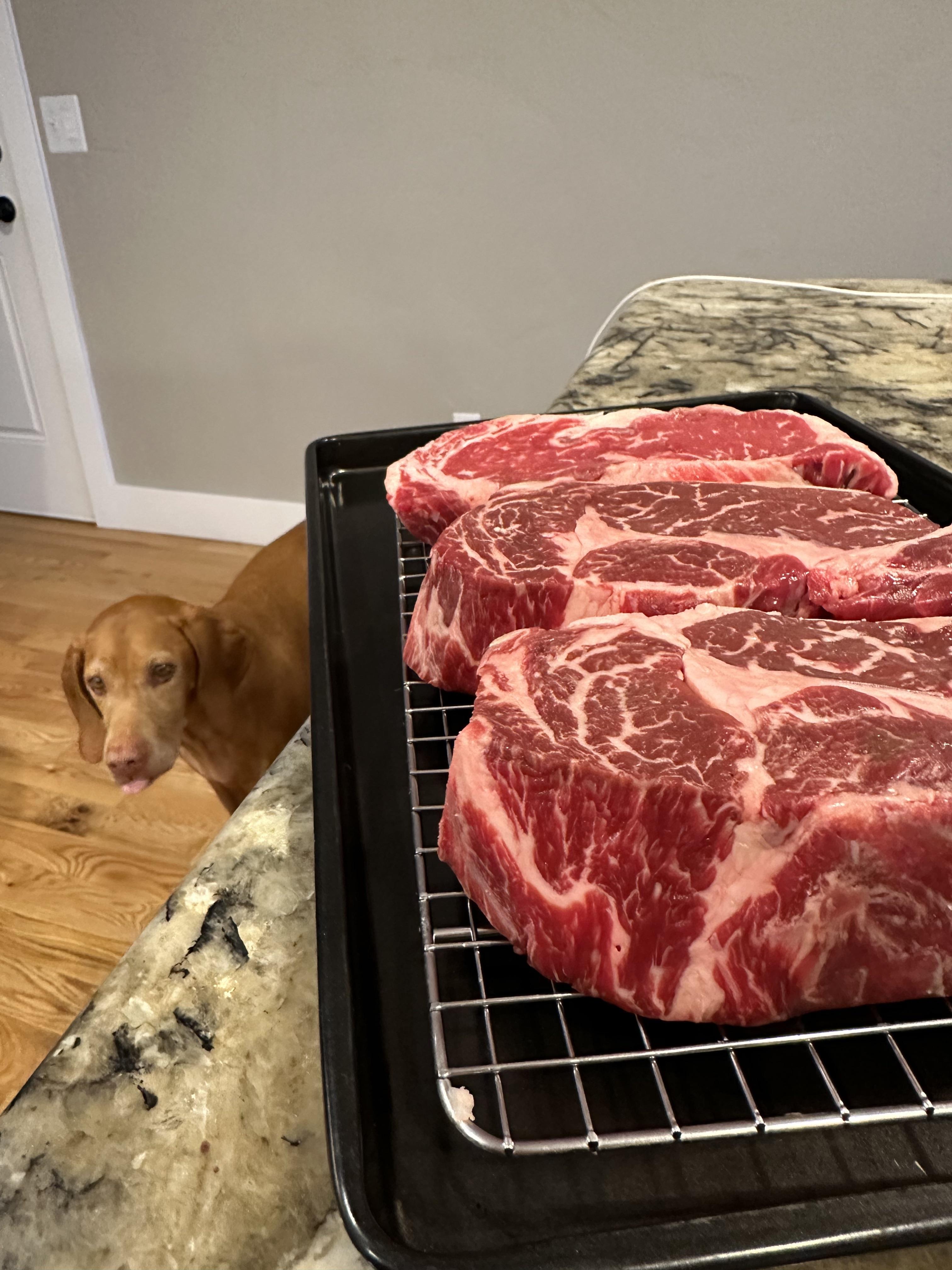 Discover more like Steak: Spent $70 on Ribeyes today for my husbands 40th bday. Planning on ...