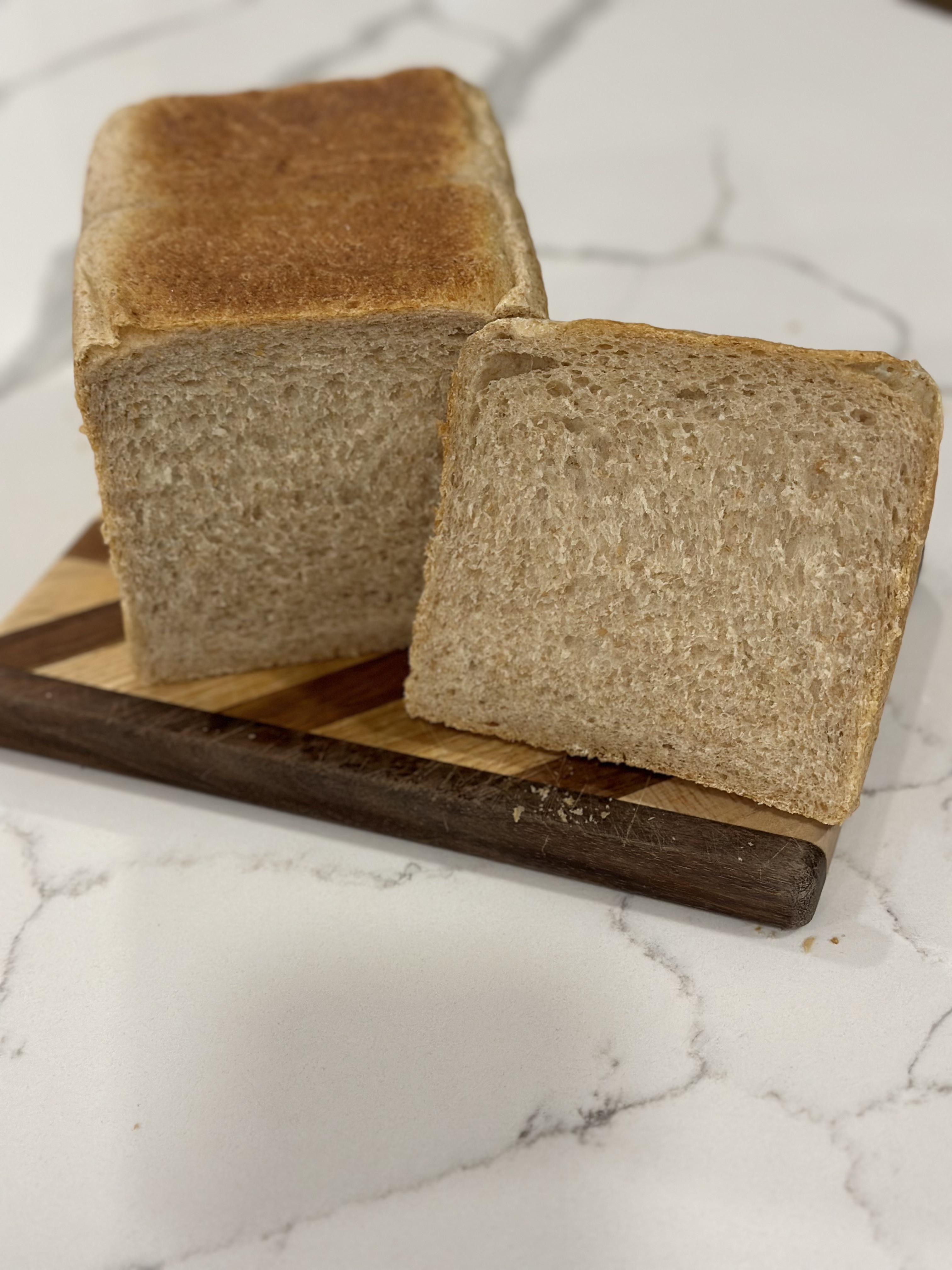 Sourdough whole wheat shokupan. | Scrolller