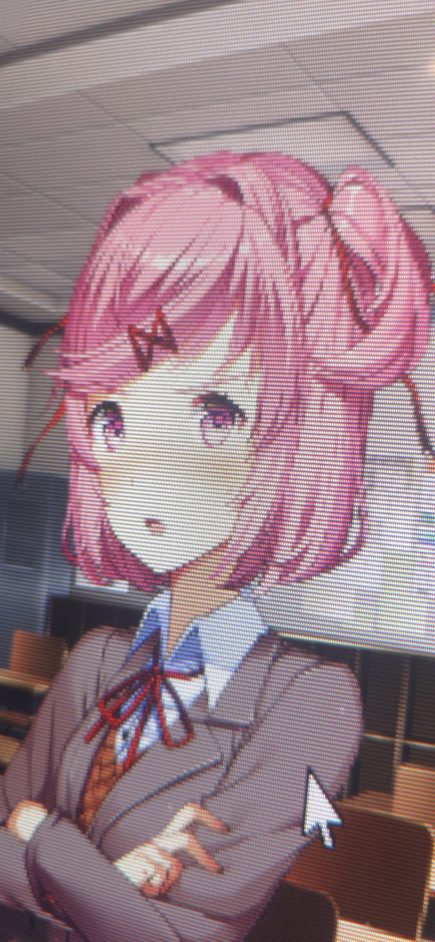DDLC on a CRT monitor (peak) | Scrolller