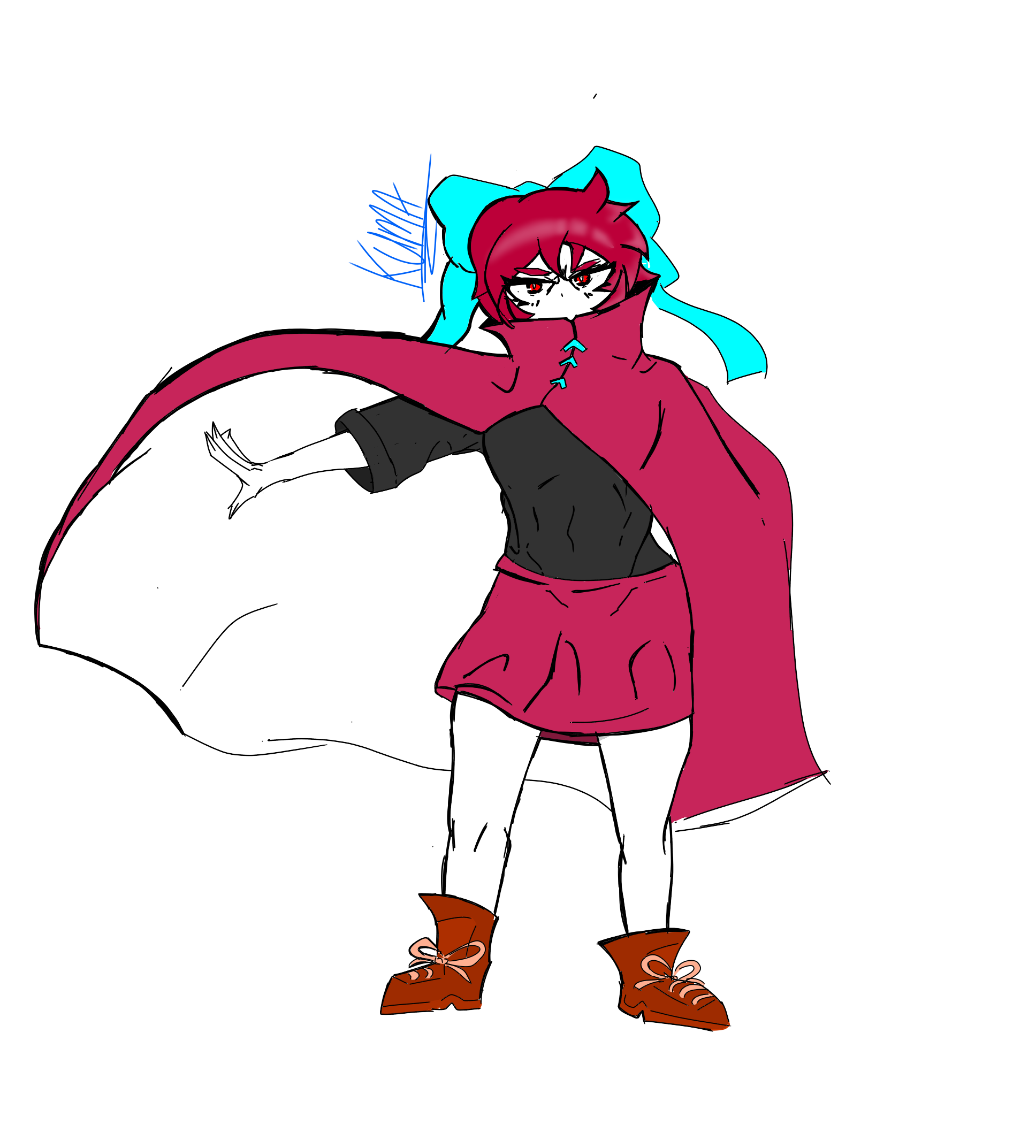 Sekibanki drawn from muscle memory | Scrolller