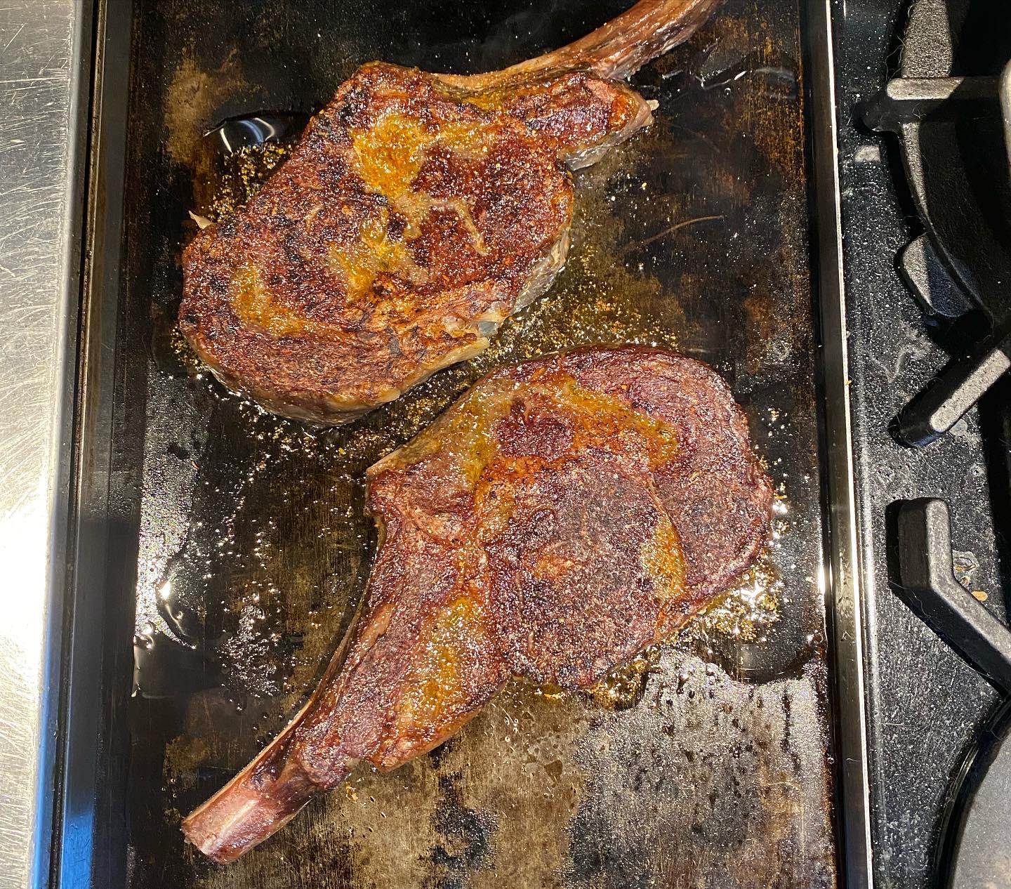 [homemade] Tomahawk ribeyes | Scrolller