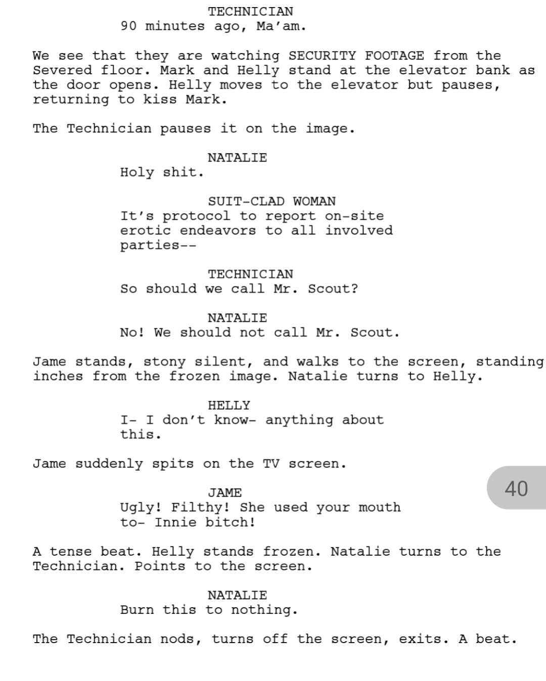 Interesting stuff cut from the script in EP9 | Scrolller