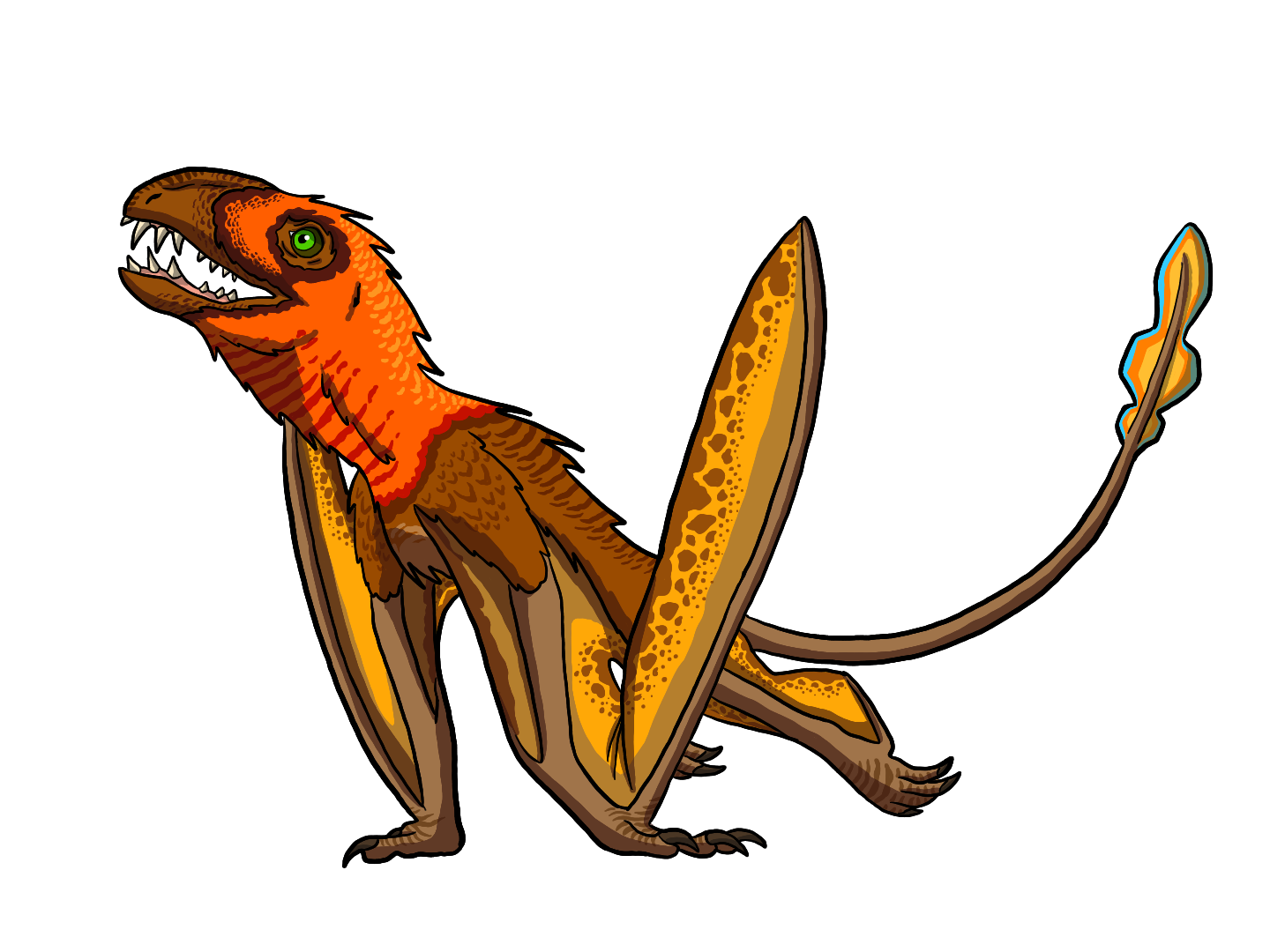 Orange Dinosaurs (and a Pterosaur) | Scrolller