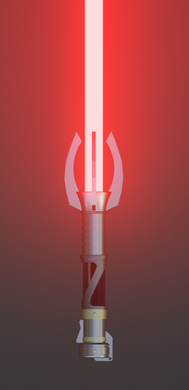 Procedural emission textures in blender, so I made a lightsaber. | Scrolller