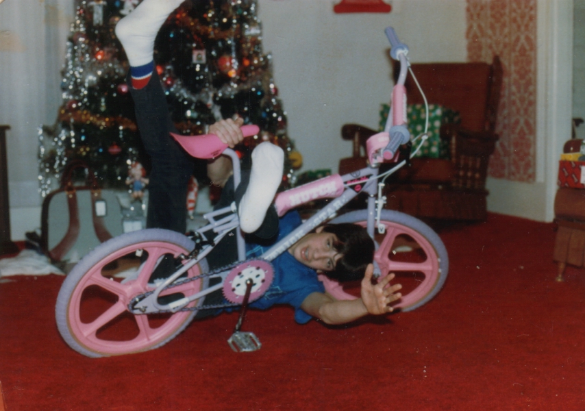 Discover more like OldSchoolCool: My Dad showing off on his new Hutch BMX bike, Christmas '84 ...