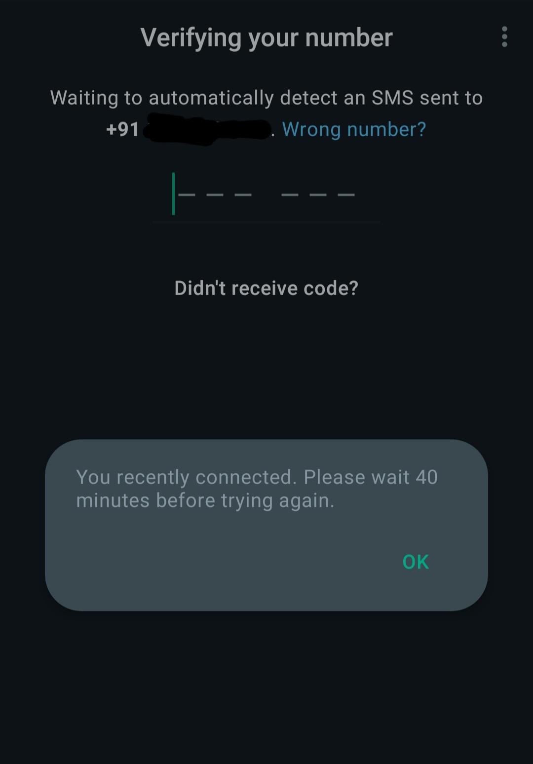 Not receiving OTP for login | Scrolller