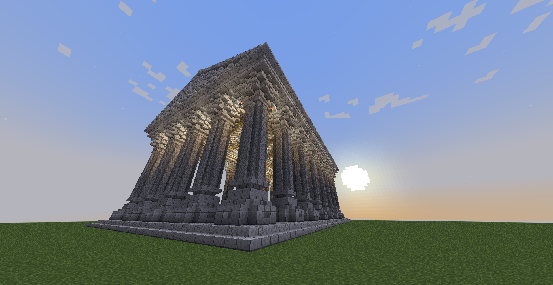 Cool greek temple i built | Scrolller