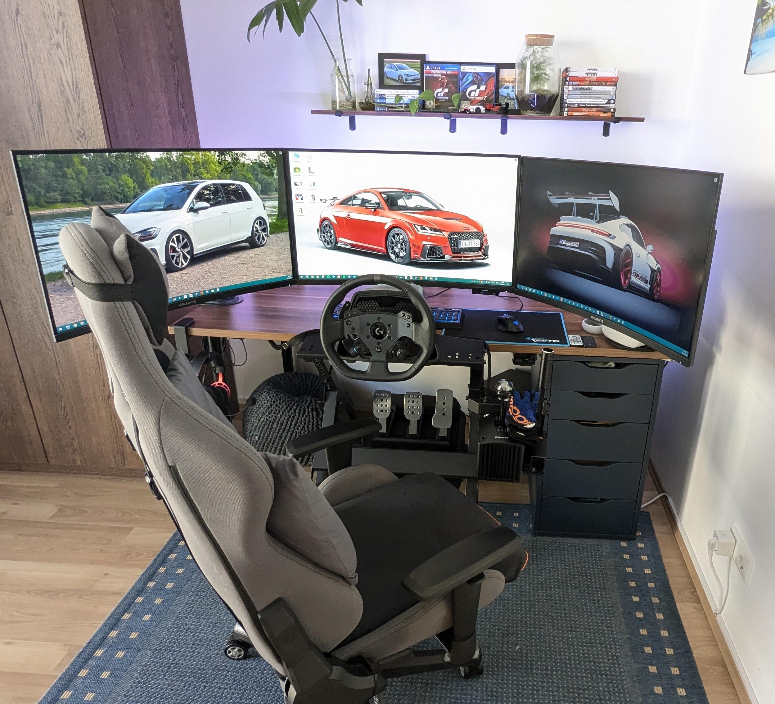 Finalised my Desk Sim Racing Setup | Scrolller