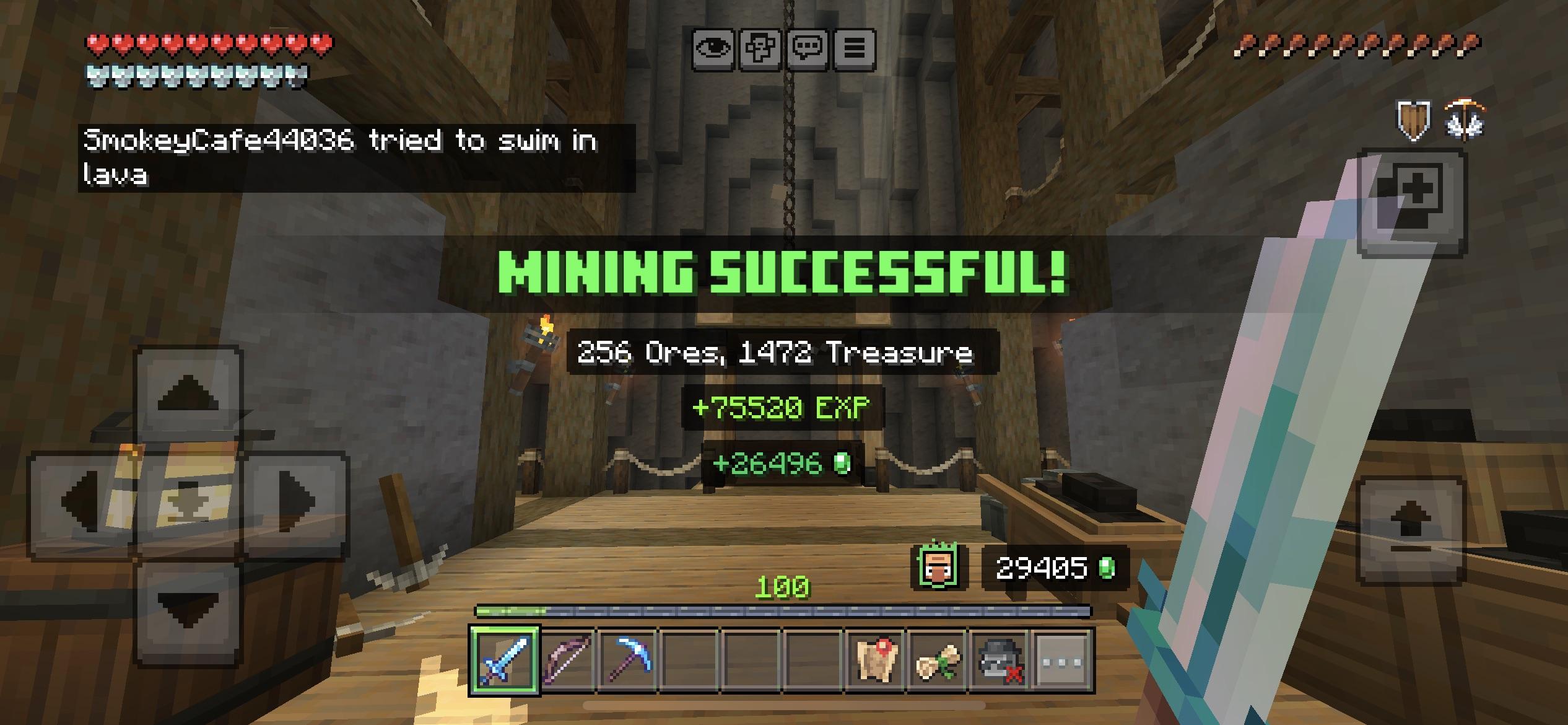 A completely normal mining haul on the Minecraft Movie Bedrock Event server. | Scrolller