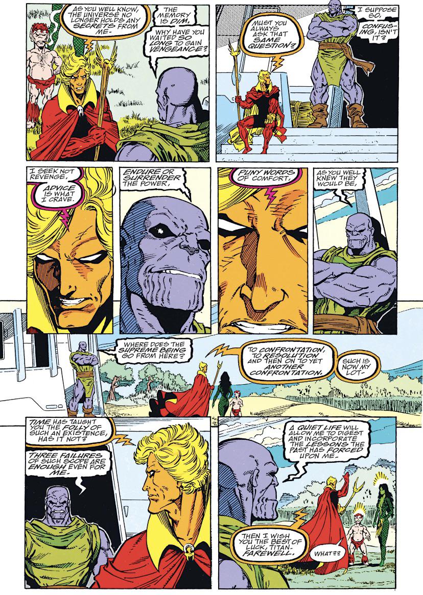 “Thanos of titan came out ahead of this particular deal” (The Infinity Gauntlet #6) | Scrolller