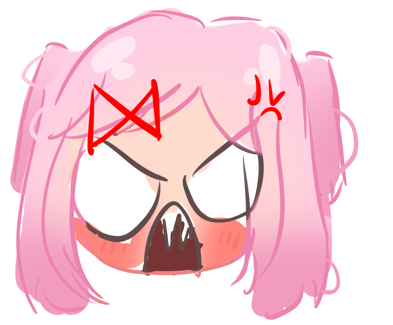 Triggered Natsuki doodle ️ | Scrolller