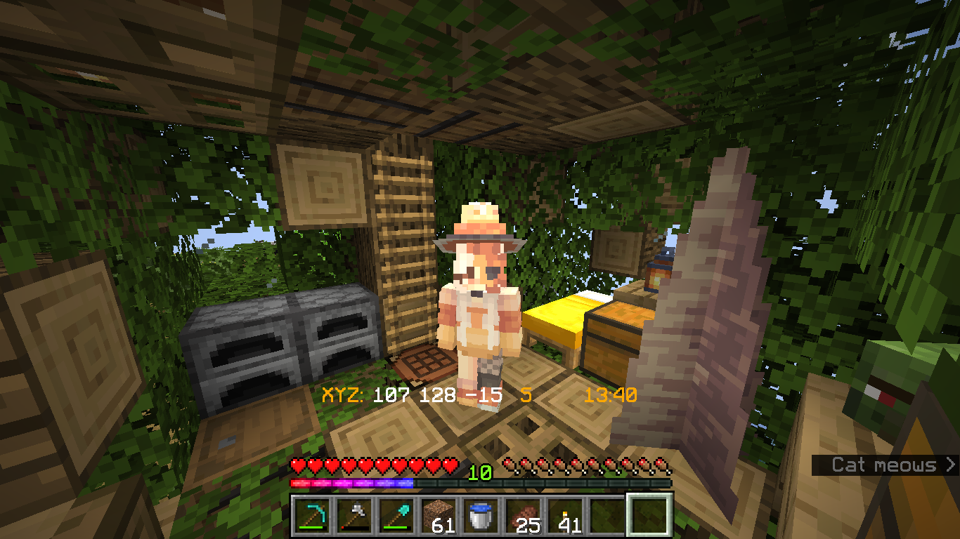 Our survival world progress, my next project is memorial for techno and completing the custom ...