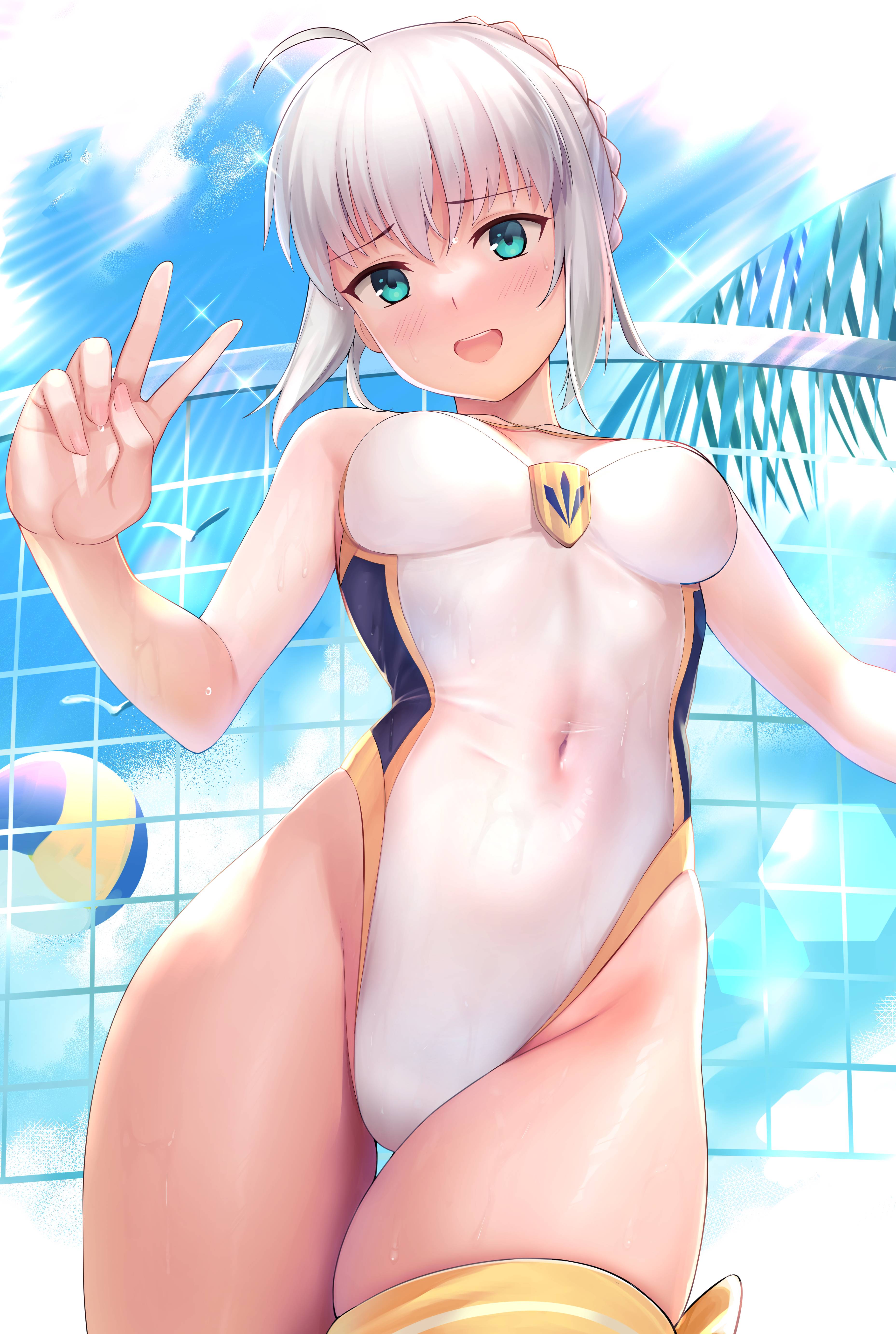 Arthuria in competition swimsuit [FGO] | Scrolller