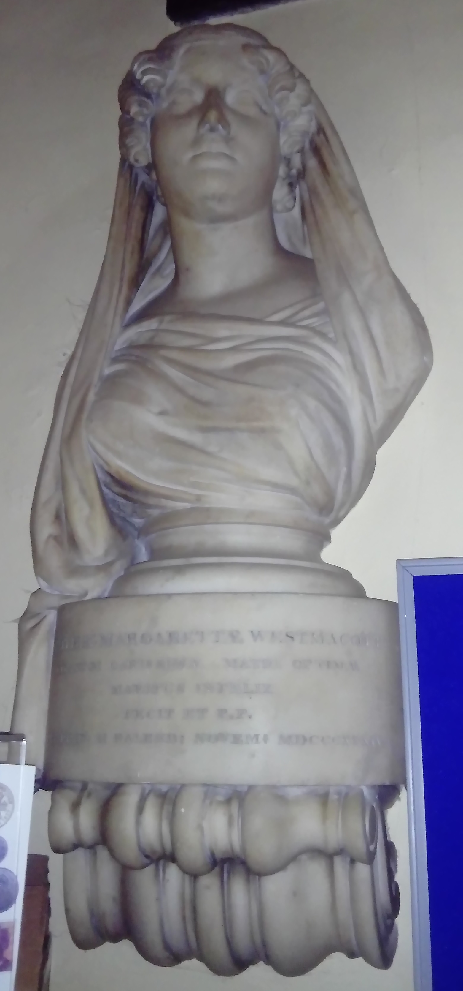 His funerary bust of his wife Dorothy Margaret (died 1834) in St Nicholas' Church, Brighton ...